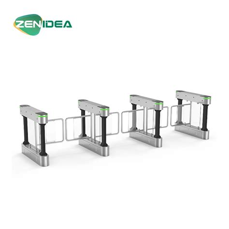 Access Controller Station Swing Barrier Gate With Qr Code Access Control Flap Barrier Up And