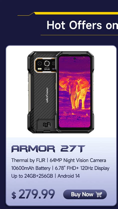 Ulefone Armor Mini T Series Thermal Night Vision G Power Starting At Ulefone