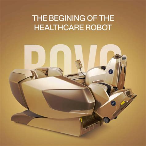 Ai Robotic Massage Chair Sleek Golden 10 Years Warranty