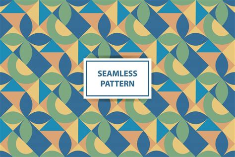 Geometric Seamless Pattern Abstract Graphic Background With Squares Lines Grid Simple Geo