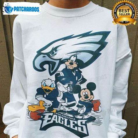 Vintage Nfl Philadelphia Eagles Disney Characters Shirt Eagles T