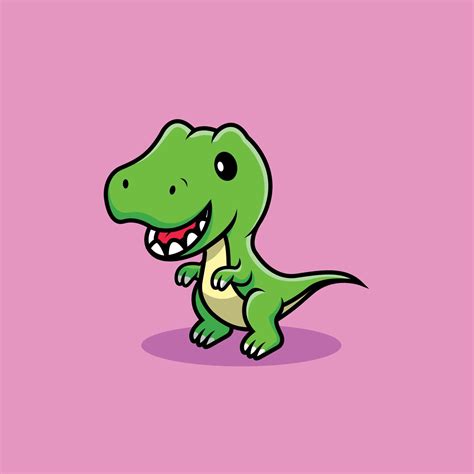 Download Cute Dino Trex Smiling Picture