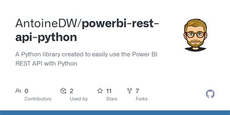 Github Antoinedwpowerbi Rest Api Python A Python Library Created To Easily Use The Power Bi