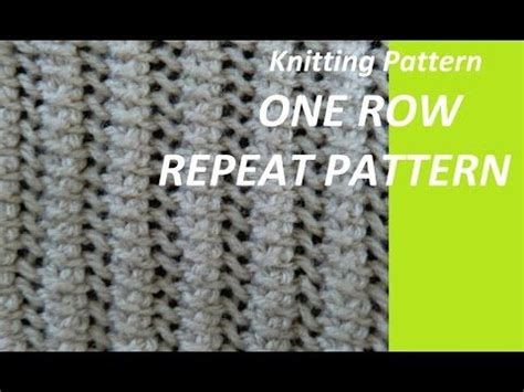 Knitting Pattern Very Easy One Row Repeat Pattern Lace Knitting Patterns Knitting