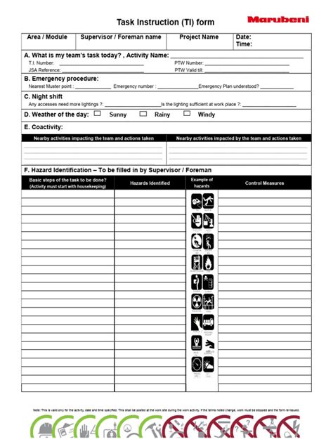 00565 Task Instruction Form Pdf