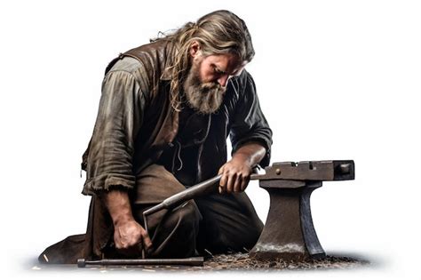 Premium Ai Image Forging Art Blacksmith At Work