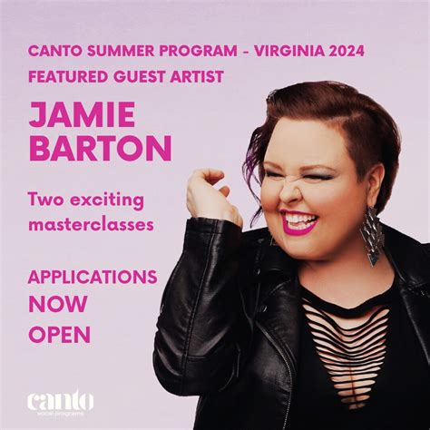 We Are Excited To Welcome The One And Only Jamie Barton To Our Summer