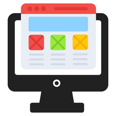 Wireframe Generic Flat Icon