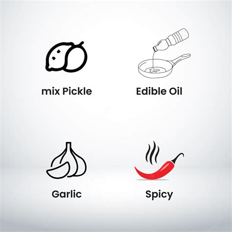Ingredientes ícone Para Picles Picles Caseiro Personalizar Picles Alho