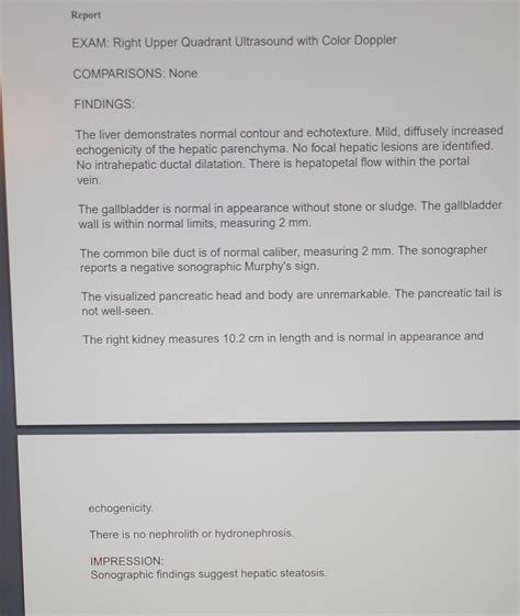 Fibroscan Results R Fattylivernafld