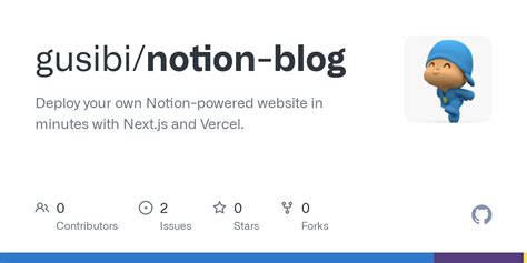 GitHub Gusibi Notion Blog Deploy Your Own Notion Powered Website In Minutes With Next Js And