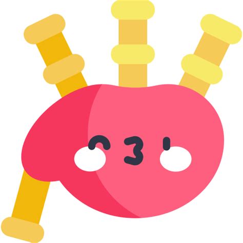 Icône De Cornemuse Kawaii Flat Freepik