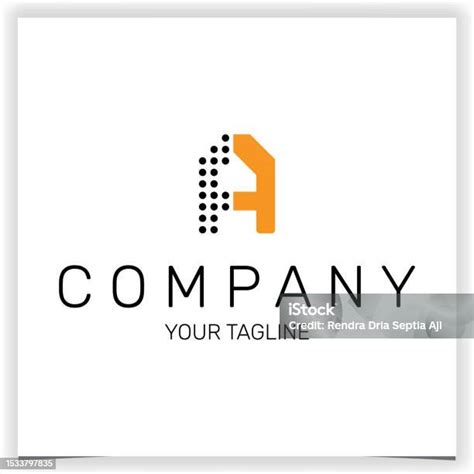 픽셀 도트 로고가 있는 편지 A 프리미엄 우아한 템플릿 벡터 Eps 10 기하 도형에 대한 스톡 벡터 아트 및 기타 이미지 기하 도형 단순함 단일 이미지 Istock