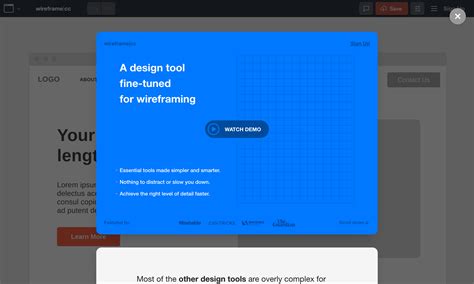 Wireframe Cc The Go To Free Online Wireframing Tool