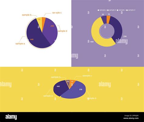 flat user interface ui of pie chart stock vector image and art alamy