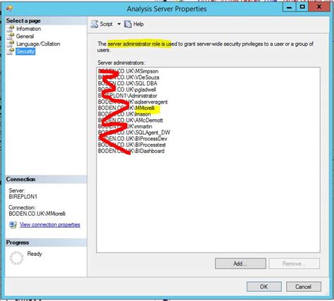 Sql Server Ssas How To Script The General Settings Where Are Them Stored How Can They Be