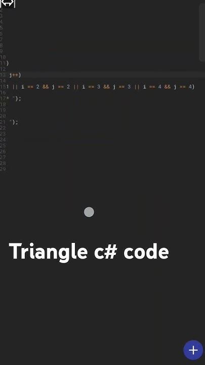 C Triangle Code Youtube