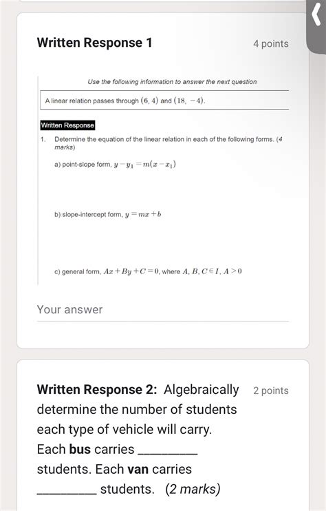 Solved Written Response 14 ﻿pointsuse The Following