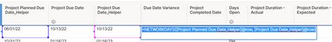 How To Calculate Variance Between Dates With Referenced Values Smartsheet Community