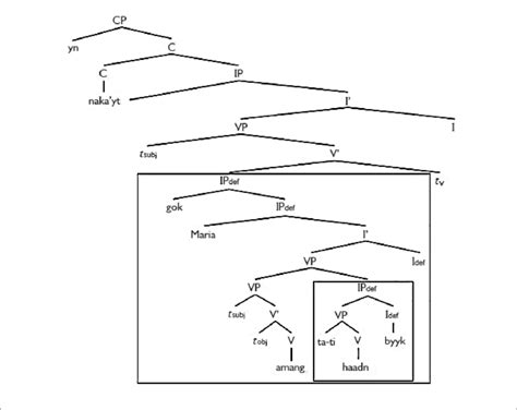 Syntactic Structure Of Sentence 4446 Download Scientific Diagram