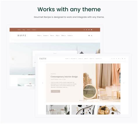 Gourmet Recipe Wordpress Recipe Plugin Lucid Themes