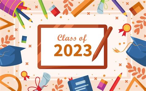 Premium Vector Class Of 2023 Background