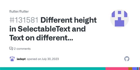 Different Height In Selectabletext And Text On Different Platform And