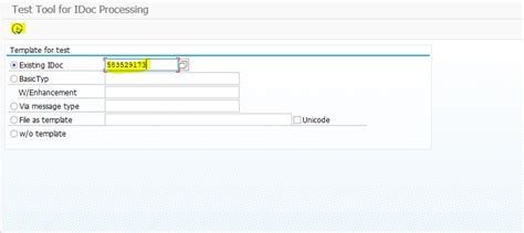 Re Process The Idoc Id Sap Community