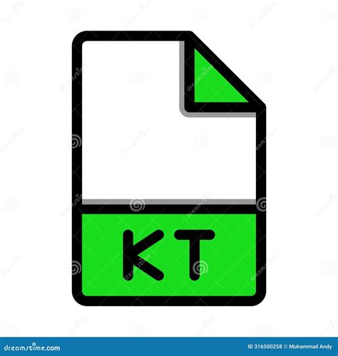 Kt File Type Format Icon Extension Document Files Icons Symbol With Flat And Outline Style