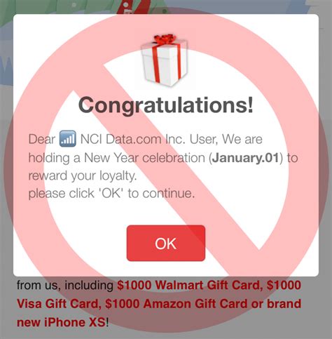 Pop Up Warning NCI Datacom