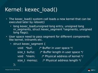 Kdump Usage And Internals From Redhat Engineers PPT