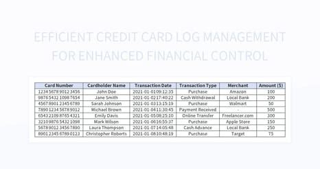 Free Payment Record Templates For Google Sheets And Microsoft Excel Slidesdocs
