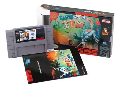 Earthworm Jim Super Nintendo Snes Complete Mercadolibre