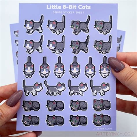 8 Bit Pixel Art Cat