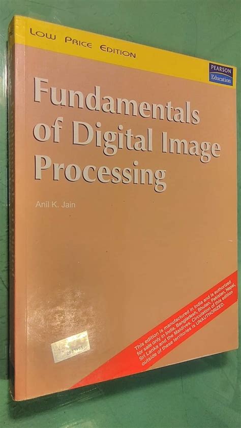 Fundamentals Digital Image Processing Jain Amazon Tr Kitap
