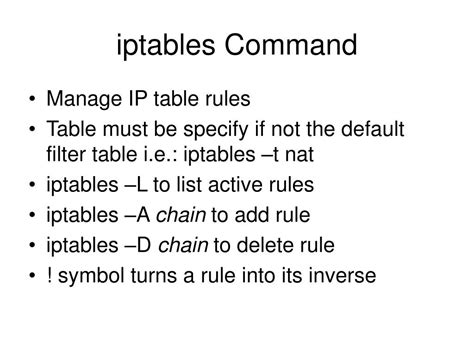 Ppt Netfilter Iptables Powerpoint Presentation Free Download Id 3696469