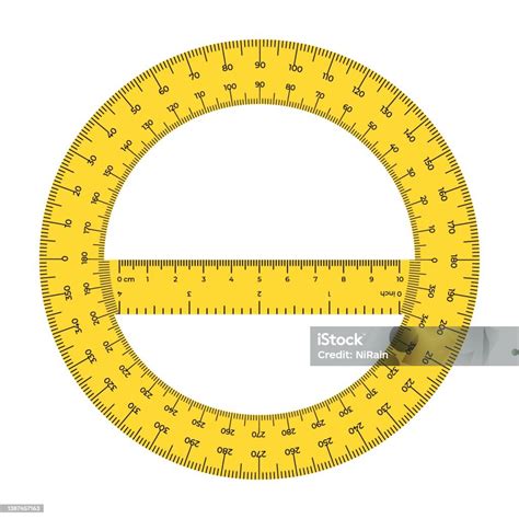 흰색 배경에 격리 된 벡터 일러스트 프로파일러 눈금 플랫 스타일의 현실적인 트랙터 측정 및 드로잉 도구 기울기 각도 미터