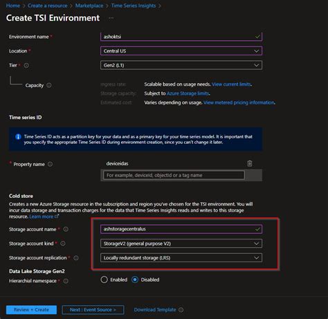 Ajaxextended Call Failed Error While Trying To Create Time Series Insight Microsoft Qanda