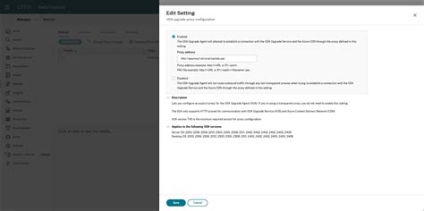 Proxy Support For VDA Upgrade Agent Citrix Virtual Apps And Desktops LTSR