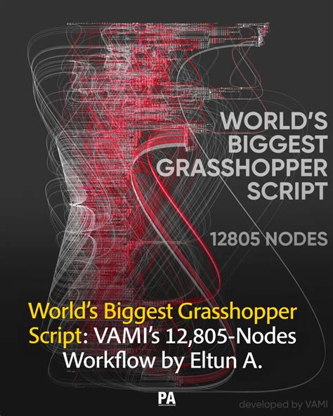 Worlds Biggest Grasshopper Script Vamis 12805 Node Workflow By