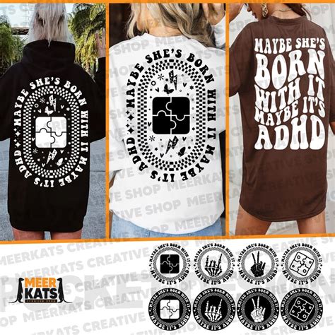 Maybe Shes Born With It Maybe Its Effexor Svg Popular Svg Sublimation Svg Wavy Text Svg Adhd