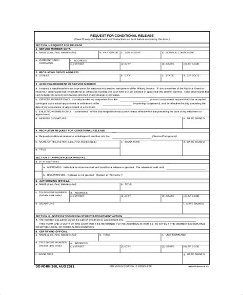Free 7 Sample Conditional Release Forms In Ms Word Pdf