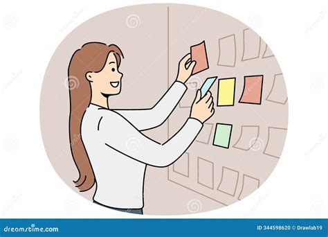 Scrum Board Methodology Cartoon Vector CartoonDealer 255173131