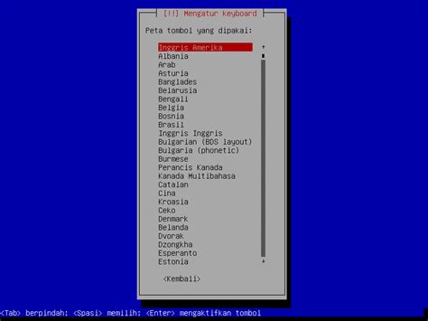 inspirasi and seni technology install linux debian server mode text atau