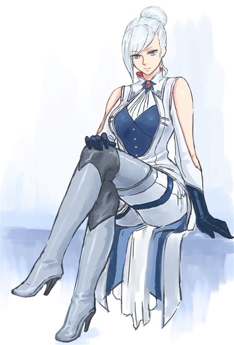Weiss Schnee Pinup By Myblacksky Hentai Foundry