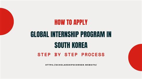 How To Apply For Global Internship Program South Korea 2020 Application Guide Youtube