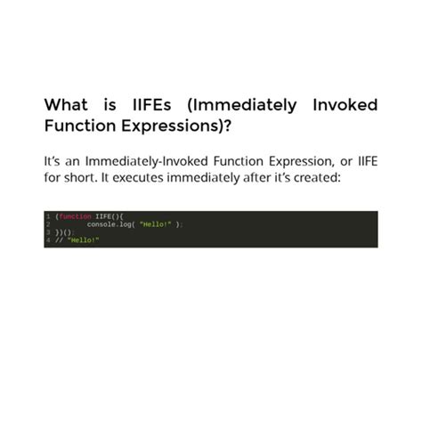 What Is Iifes Immediately Invoked Function Expressions