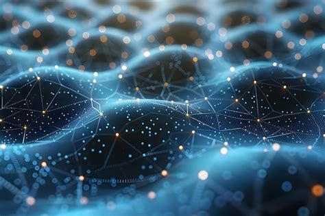 premium photo abstract network of dots and lines