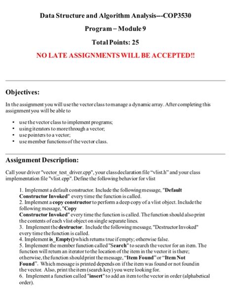 Solved Data Structure And Algorithm Analysis Cop3530