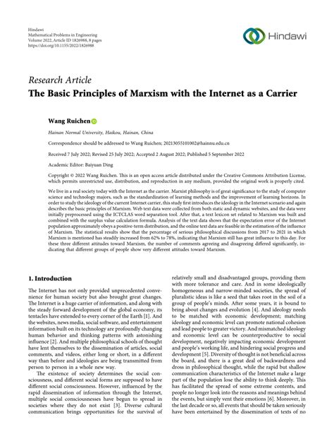 Pdf The Basic Principles Of Marxism With The Internet As A Carrier
